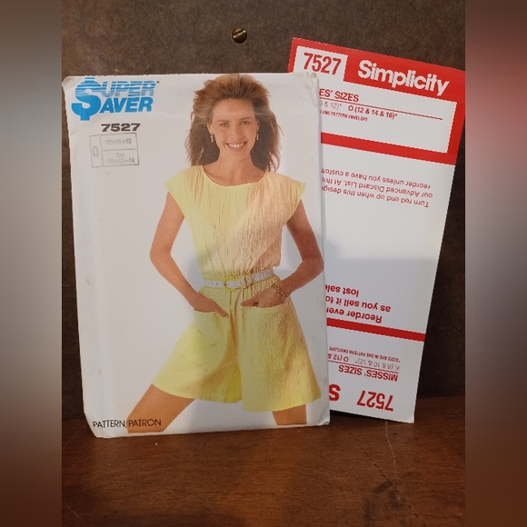 Simplicity | Pants & Jumpsuits | Vintage Simplicity 7527 Sewing Pattern ...